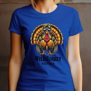 Wild Turkey Bourbon Design Softstyle T-shirt, Bourbon Lover Shirt, Gift ...