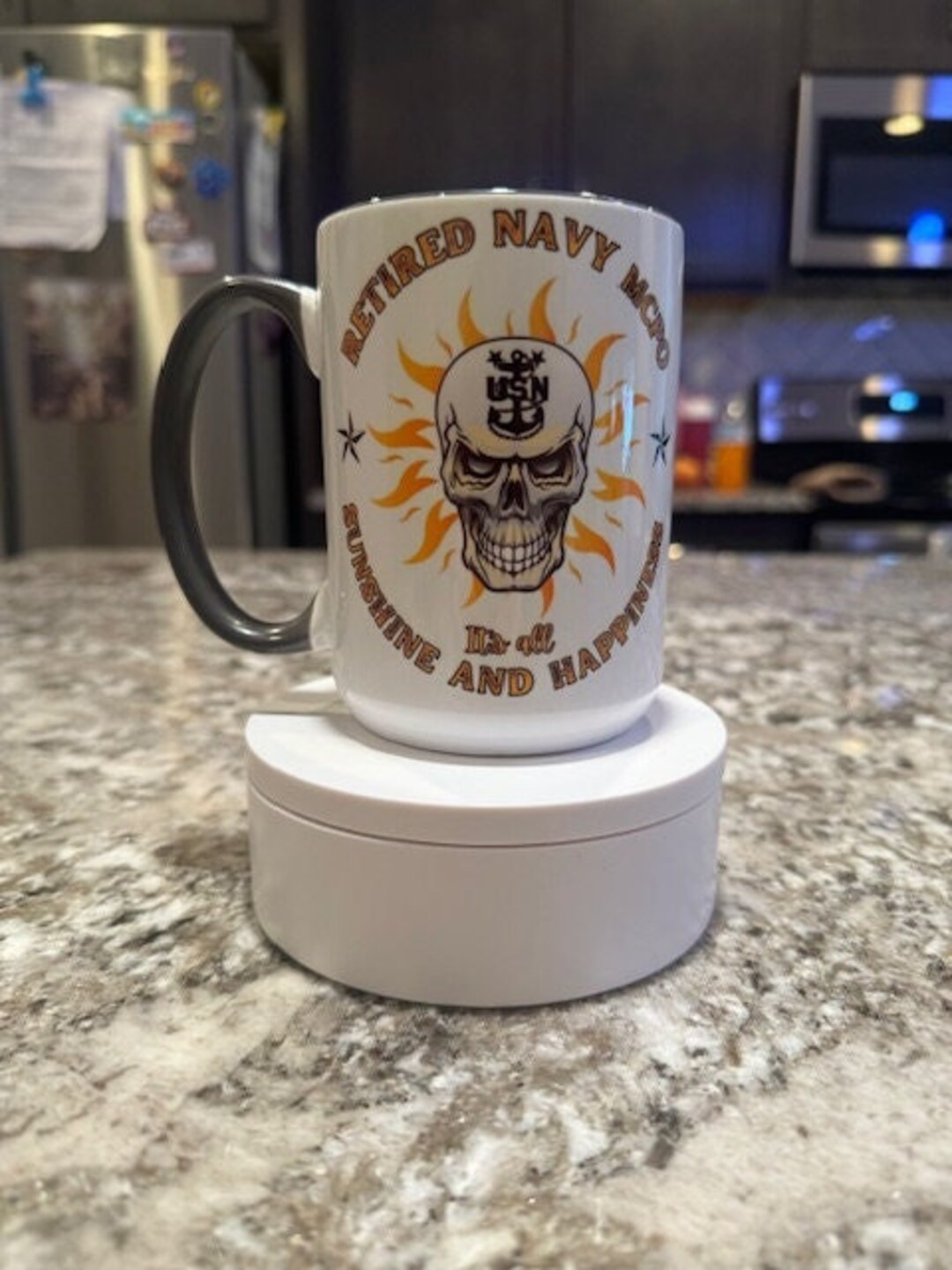 Master Chief All Sunshine 15oz Coffee Cup, Navy Master Chief Lover for ...