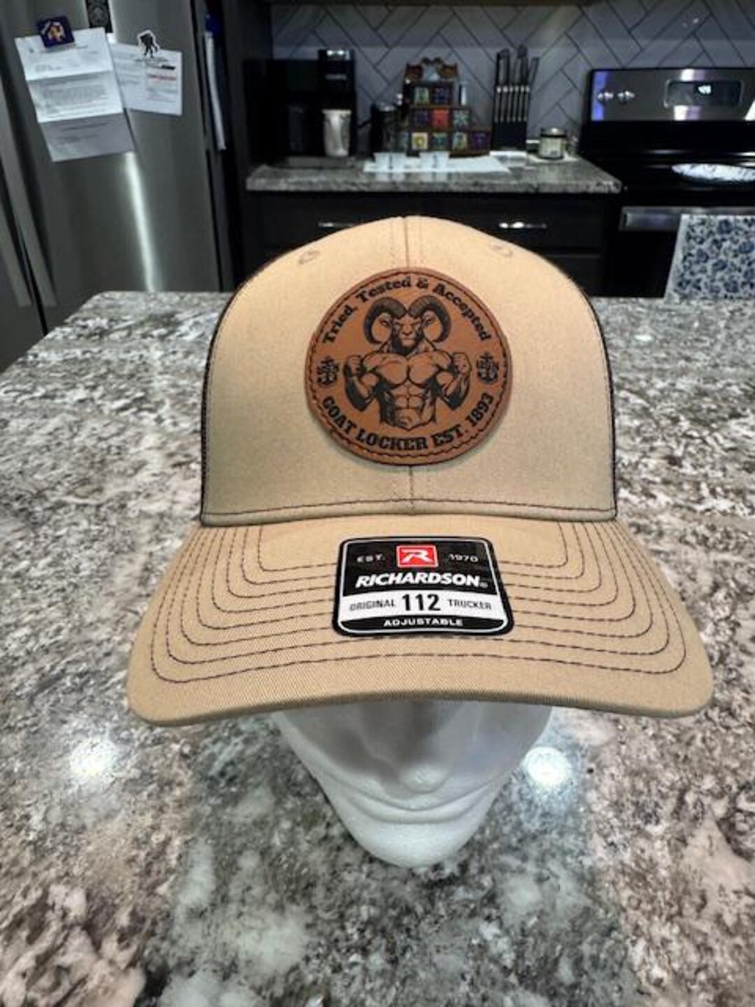 Tried, Tested and Accepted Goat Locker Chief Snapback Hat, Navy Chief ...