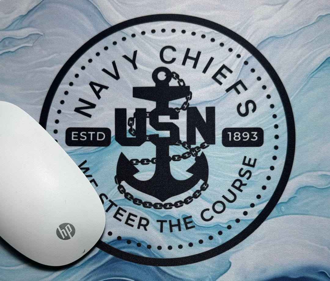 Navy Chief Mouse Pad 9.25" X 7.75", Navy Chief Lover Mousepad for Navy ...