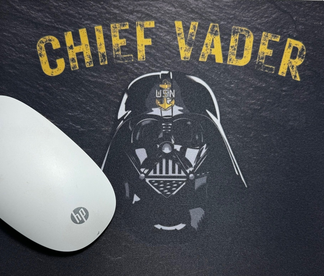 Chief Vader Mouse Pad 9.25" X 7.75", Navy Chief Lover Mousepad for Navy ...