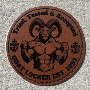 Tried, Tested and Accepted Goat Locker Chief Snapback Hat, Navy Chief ...