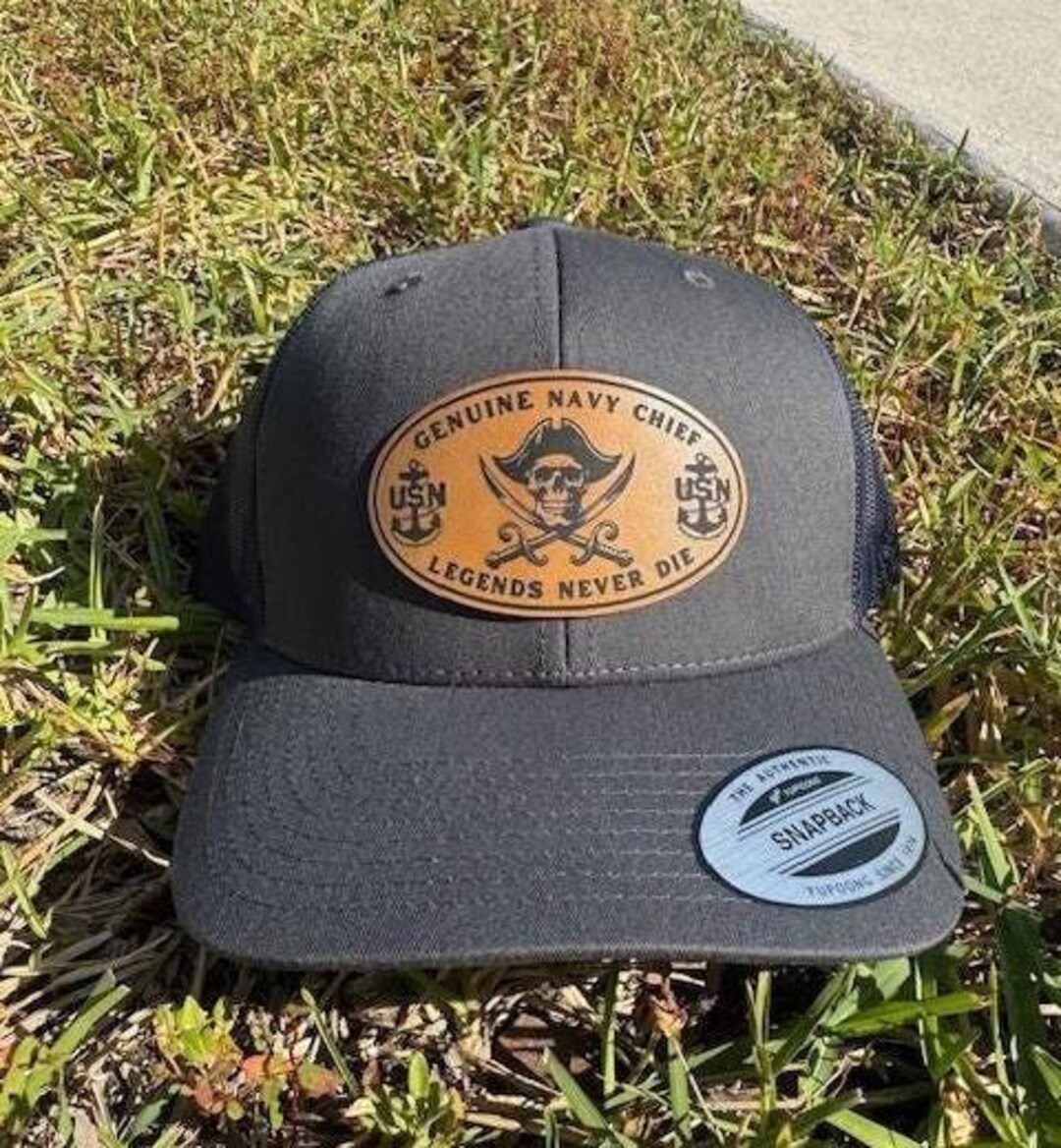 Navy Chief Pirate and Crossed Swords Yupoong Snapback Hat, Navy Chief ...