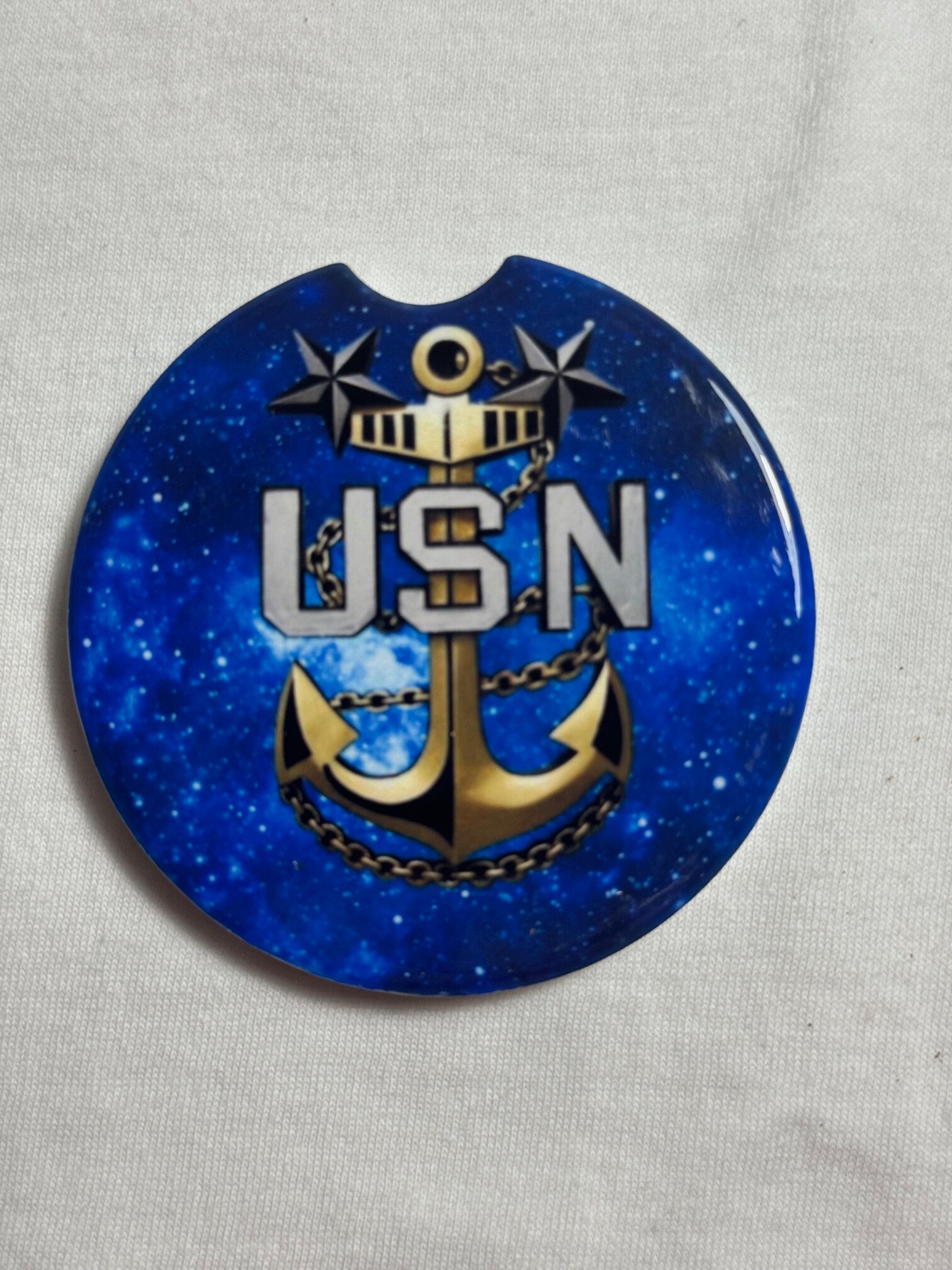 Car Coaster Set Master Chief Anchor, Navy Master Chief Lover Car ...