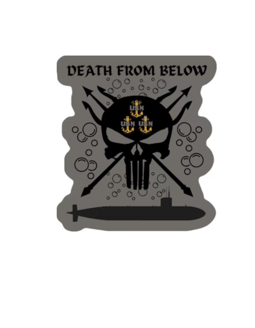Chief Submariner Sticker, Submarine Sticker, CPO Chief, U.S. Navy Chief ...