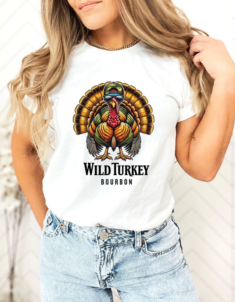 Wild Turkey Bourbon Design Softstyle T-shirt, Bourbon Lover Shirt, Gift ...
