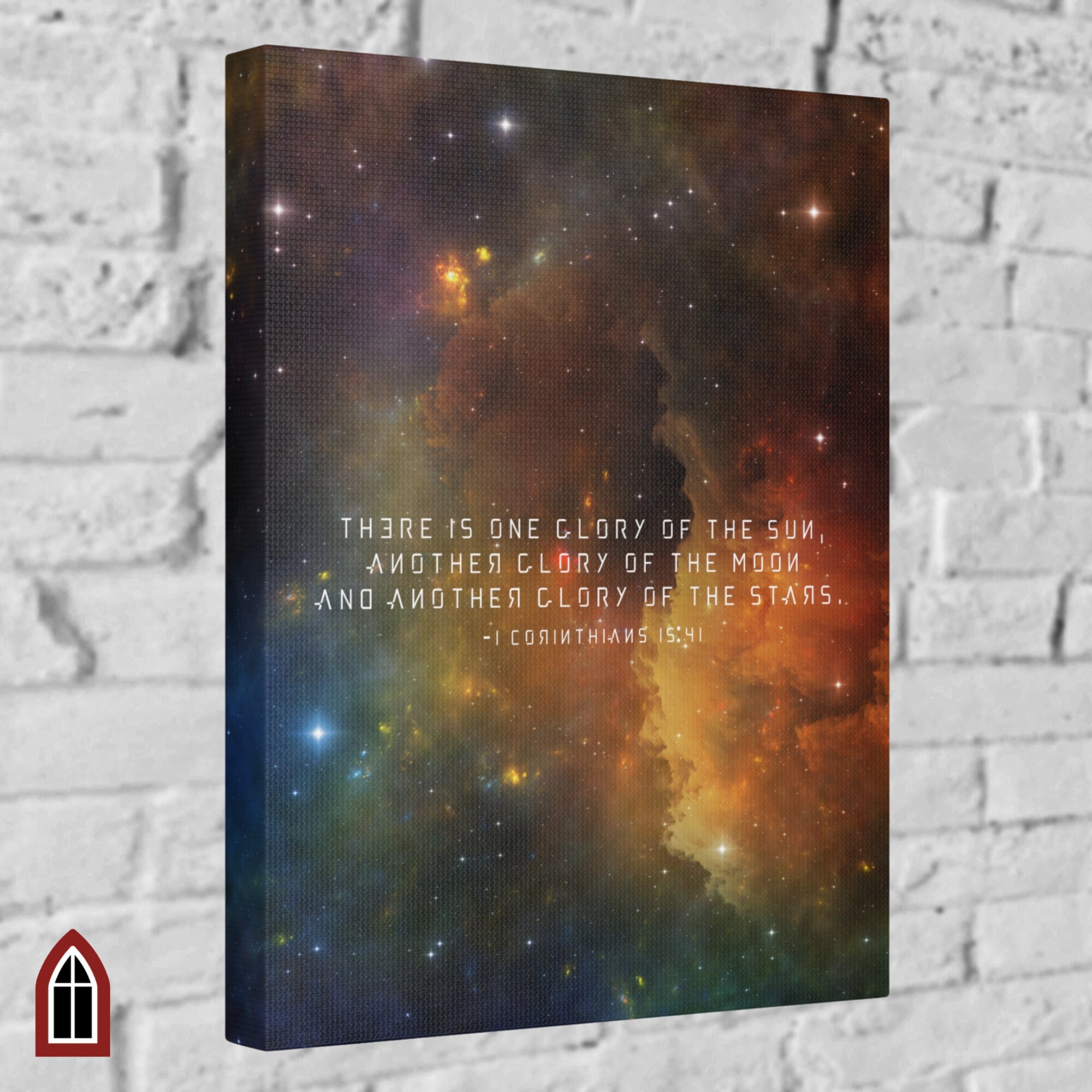 Nebula Bible Verse Wall Art, Galaxy Christian Canvas, Space Scripture ...