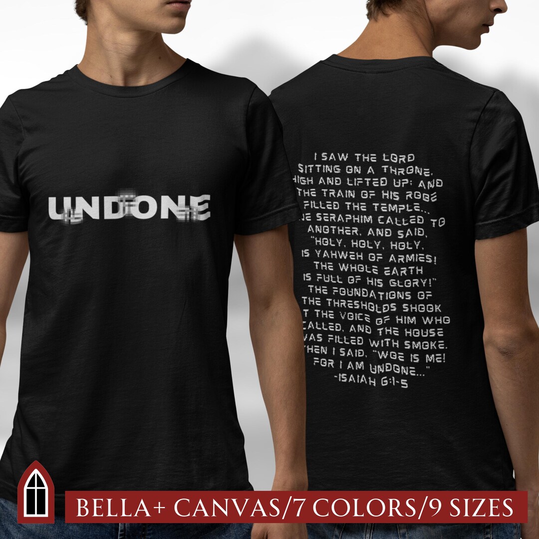 Christian Shirts, Isaiah Bible Timeline Church Merch, Undone Christian ...
