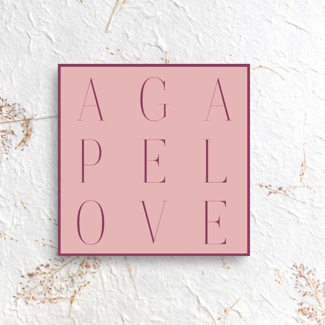 DIGITAL PRINT, Agape Love Quote Print, Christian Quote Wall Art, Love ...