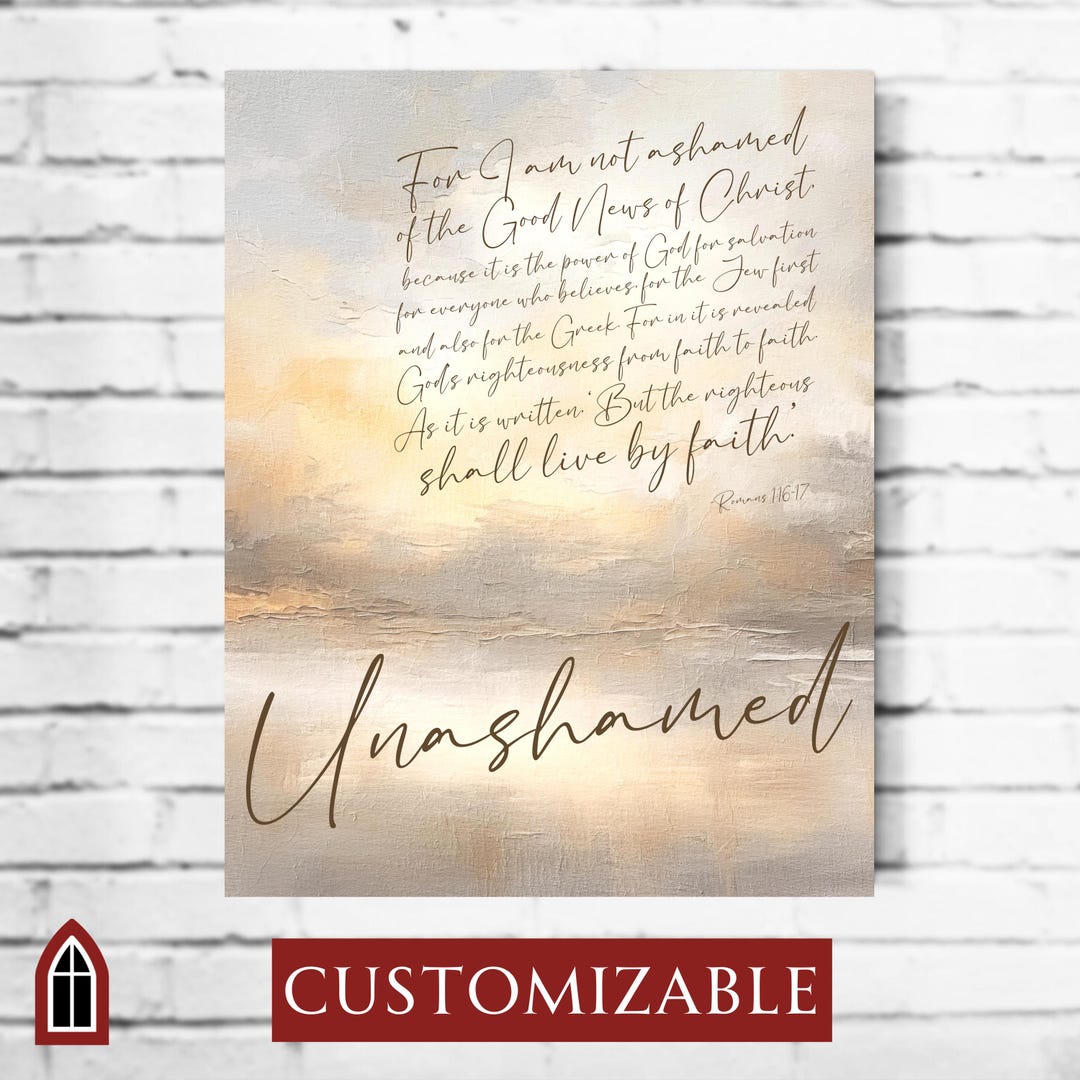 Christian Wall Art, Custom Wall Art, Romans DIGITAL PRINTABLE, Custom ...