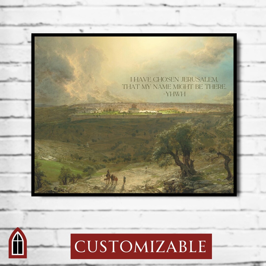 Yahweh Christian Artwork, Fredric Church Painting, Israel Art Pastor ...