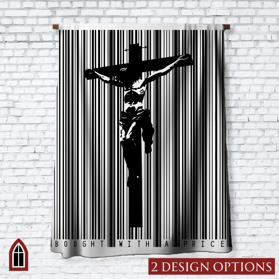 Barcode Jesus Cozy Blanket, Spiritual Blanket, Christian Gifts ...