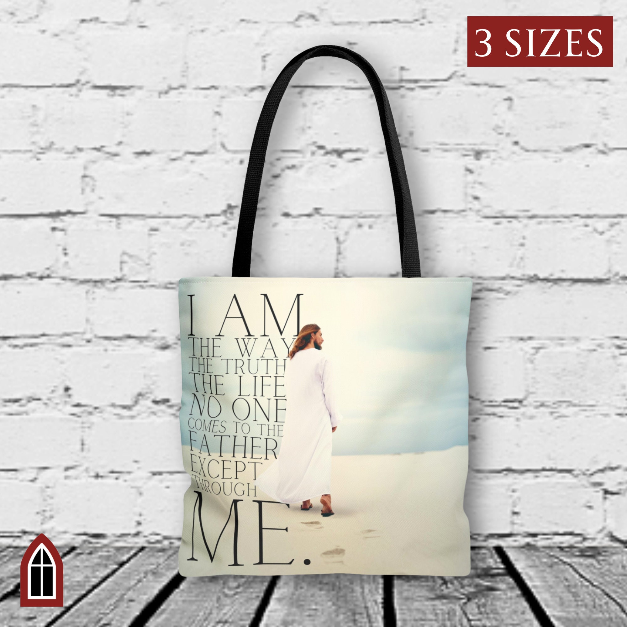 Christian Tote Bags, Way Truth Life Bible Verse Weekender, Jesus Carry ...