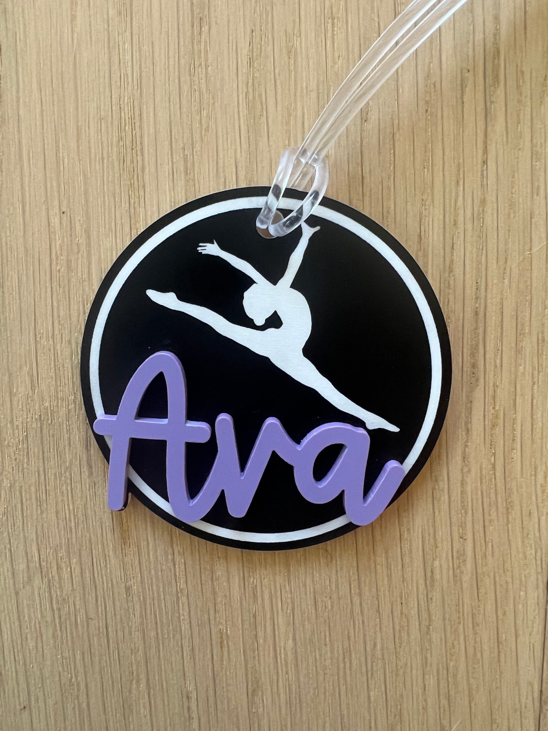 Personalized Dance Bag Tag, Gymnastics Bag Tag, Dance Competition Gift ...