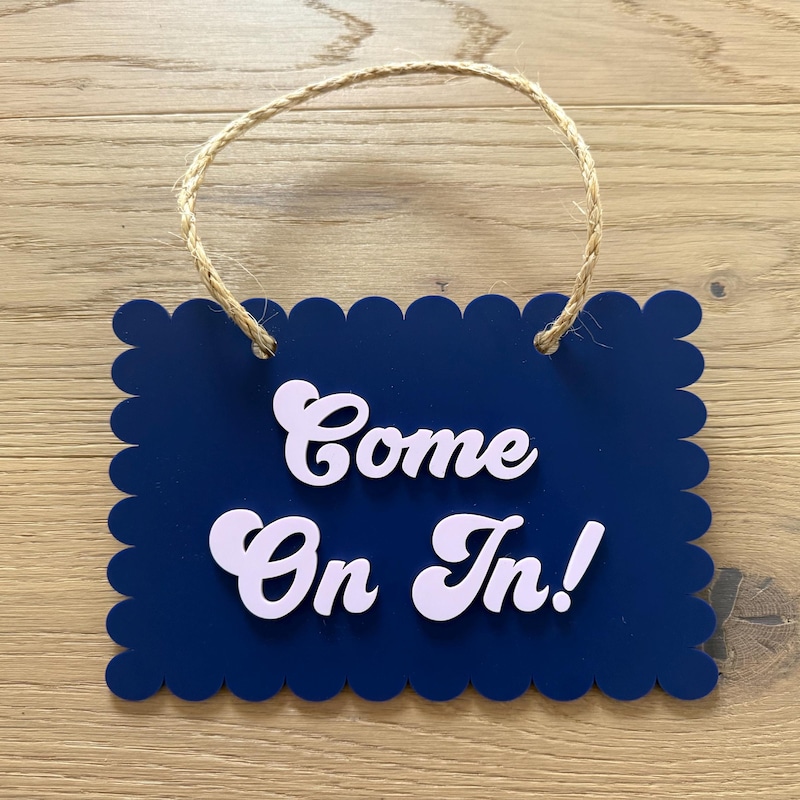 Please Come in Sign - Etsy