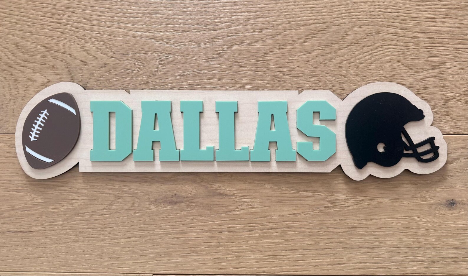 Personalized Wood Football Name Sign: Sports Nursery Decor - Etsy