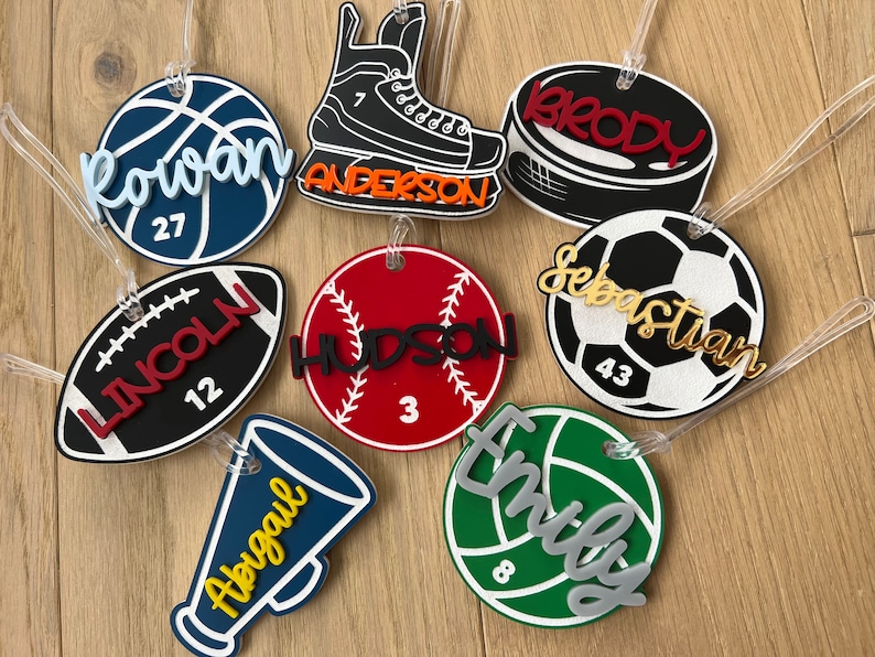 Personalized Cheer Bag Tag Cheerleader Bag Charm - Etsy