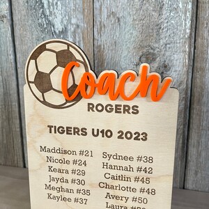 Personalized Soccer Coaches Gift, Soccer Coaches Plaque, End of Season ...
