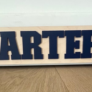 Personalized Wood Football Name Sign: Sports Nursery Decor - Etsy