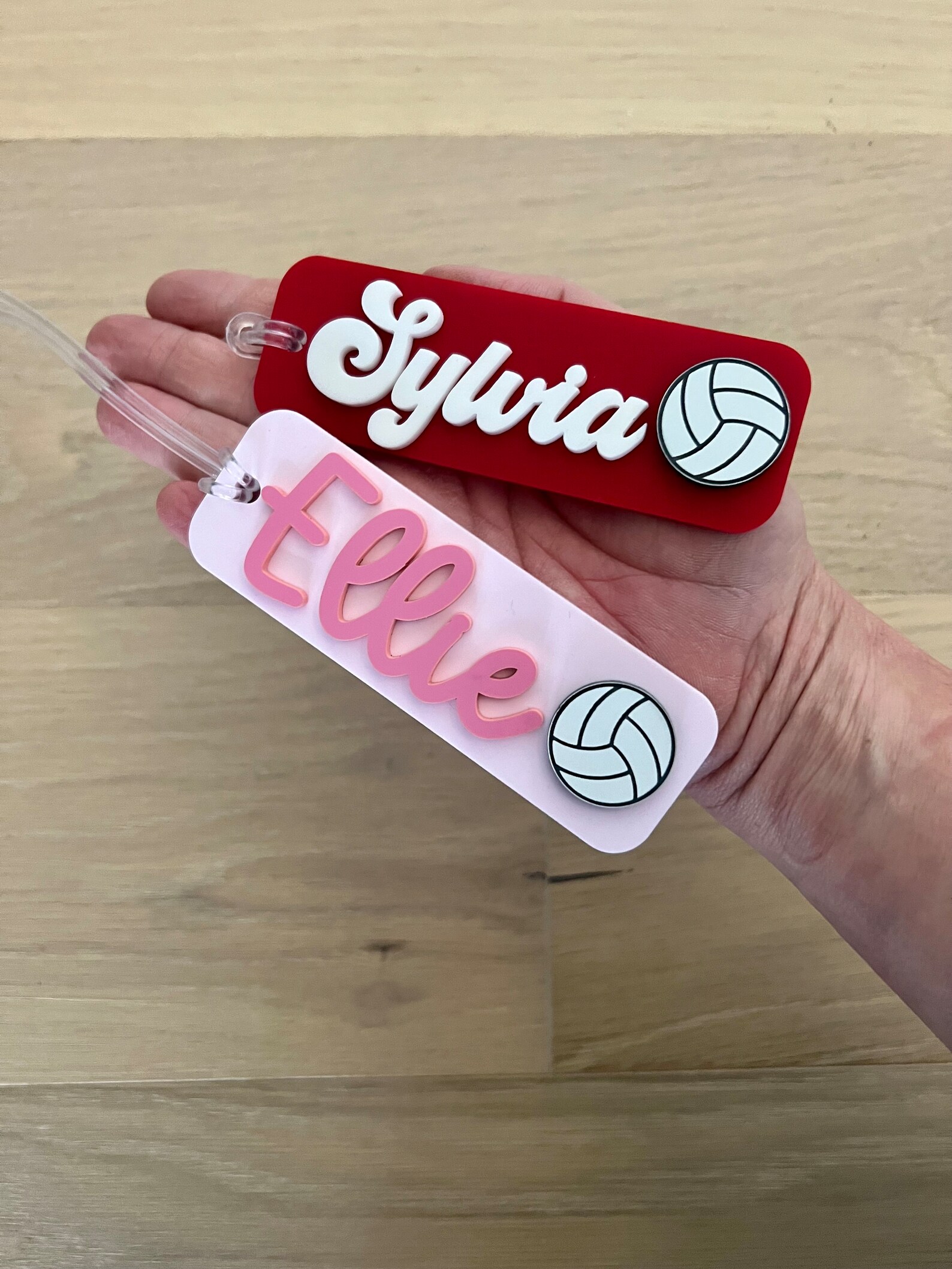 Personalized Volleyball Bag Tag, Volleyball Bag Tag, Volleyball Key ...