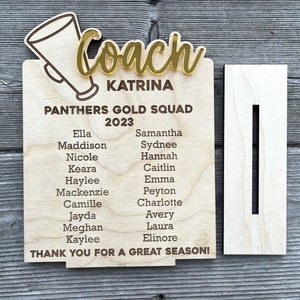 End of Season Coaches Gift, Personalized Coaches Plaque, Team Gift for ...