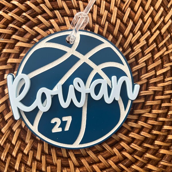 Basketball Bag Tag - Etsy