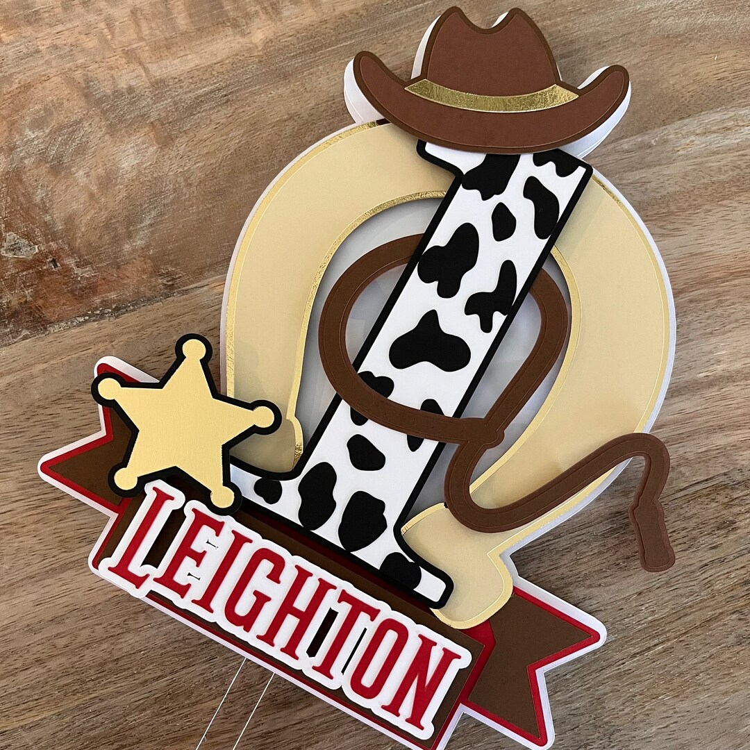 Rodeo Cake Topper My First Rodeo Birthday Cowboy Birthday Party Cowboy ...