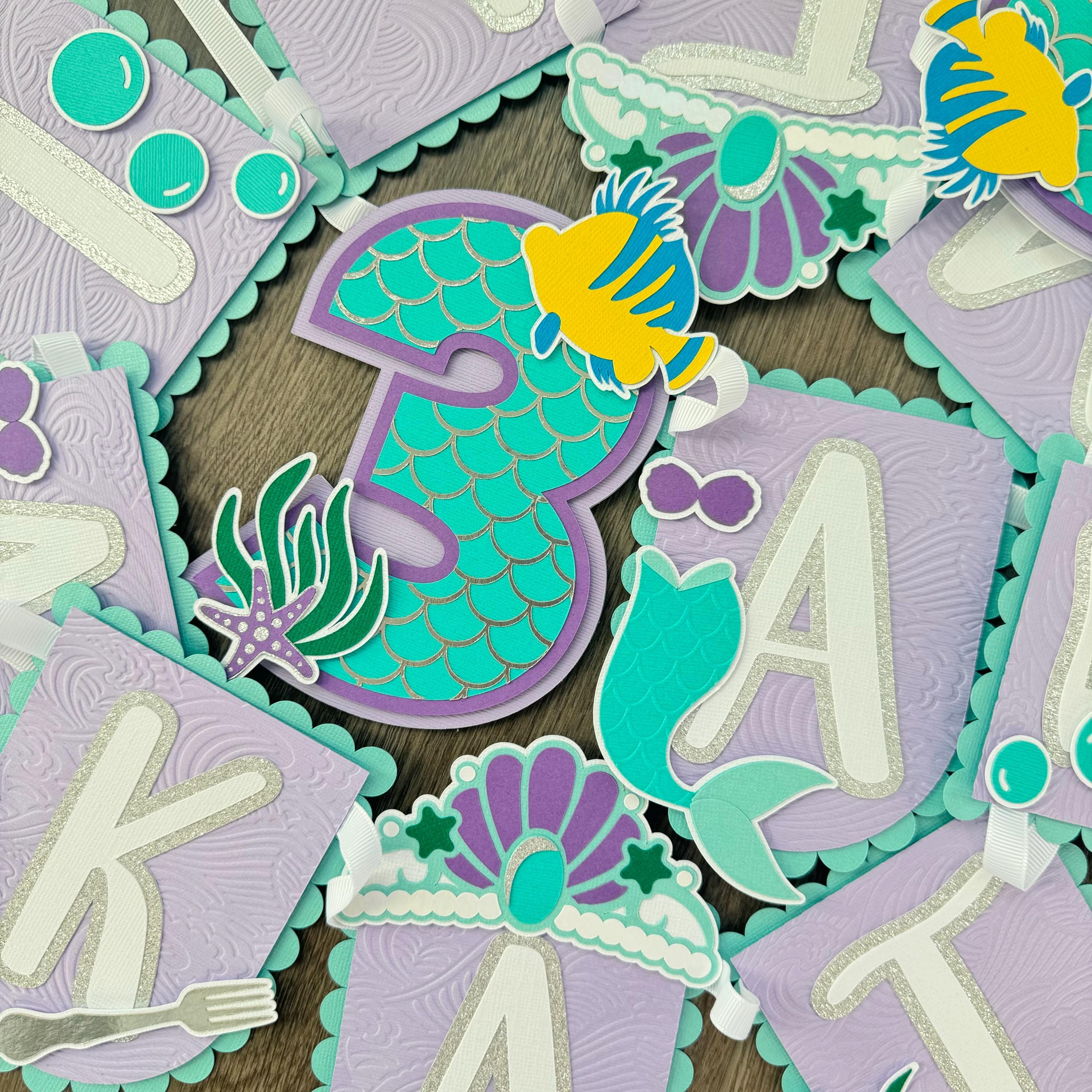 Ariel Inspired Banner - Under the Sea Banner - Mermaid Party Decor - Etsy