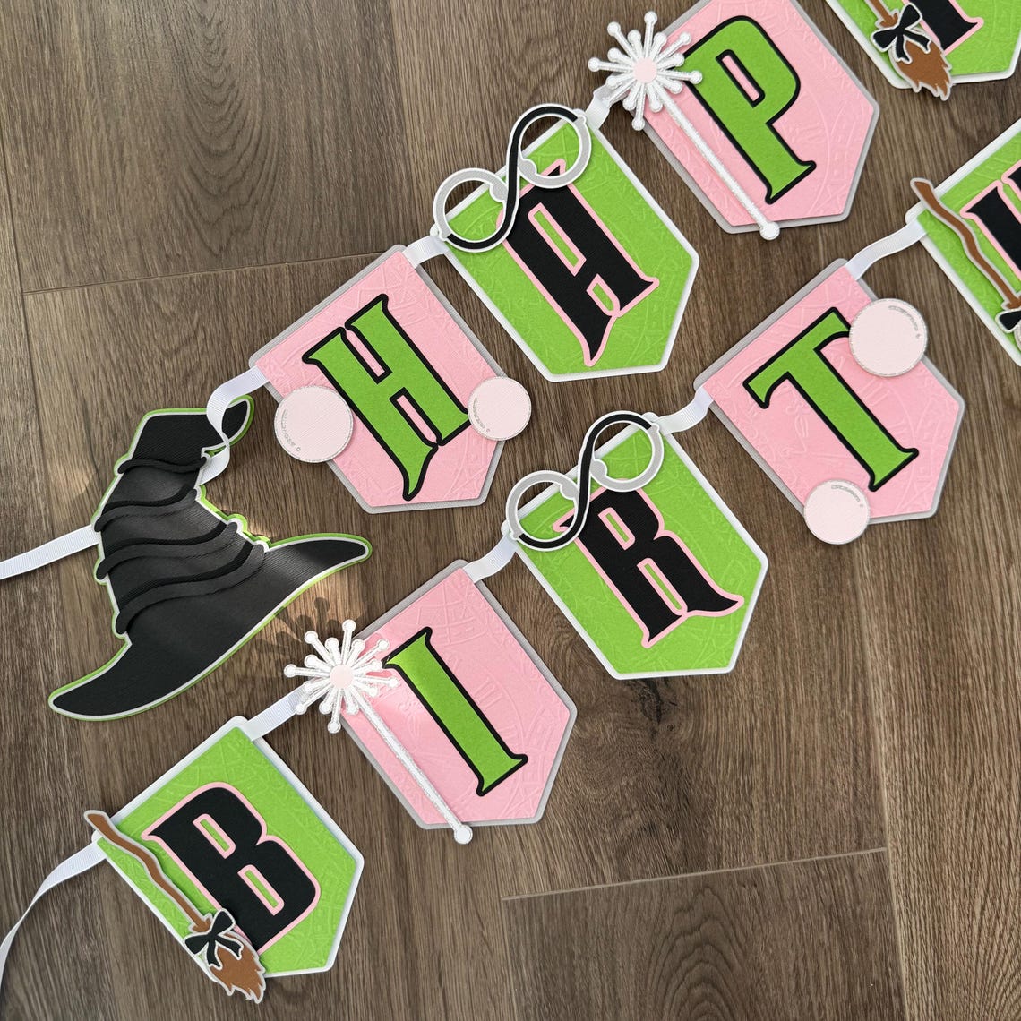 Wicked Inspired Banner - Wicked Party Decor - Pink Goes Good With Green ...