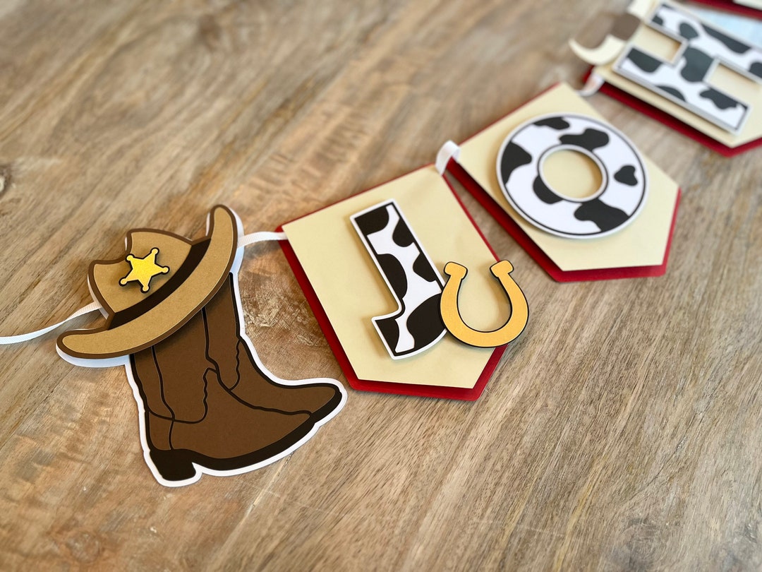 Rodeo Birthday Banner My First Rodeo Birthday Cowboy Birthday Party ...