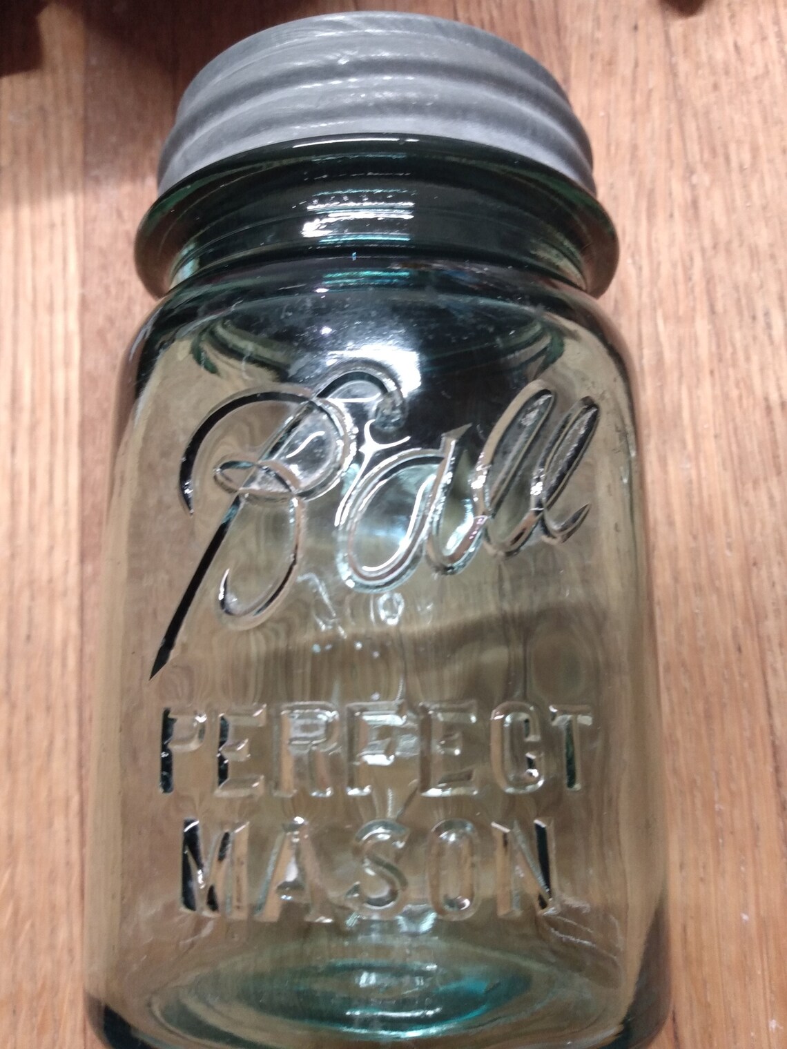 Antique Ball Mason Pint Jar #4 Turquoise Color - Etsy