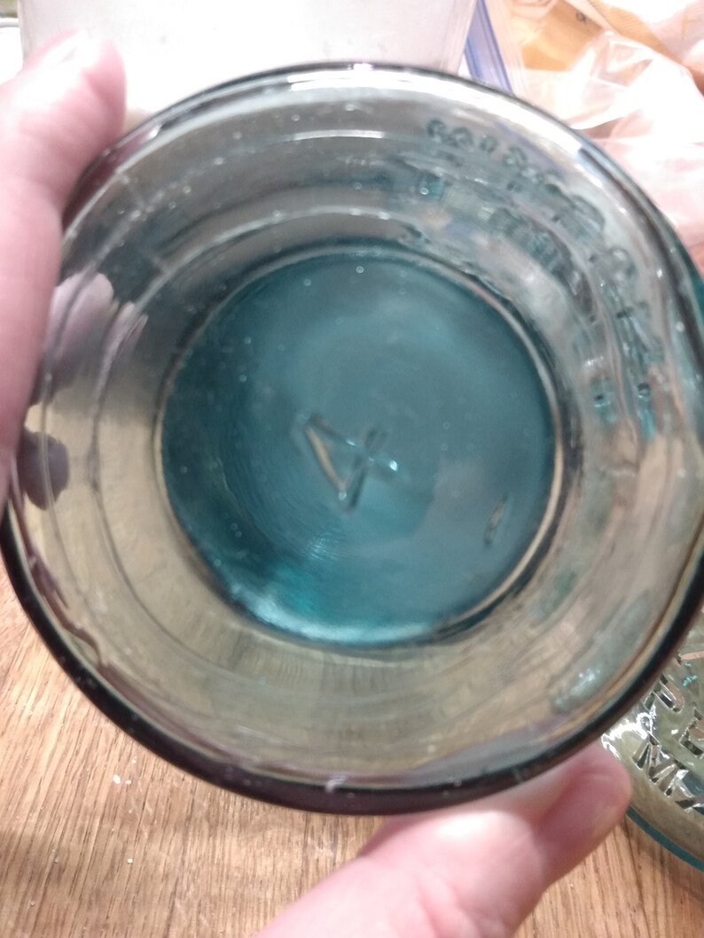 Antique Ball Mason Pint Jar #4 Turquoise Color - Etsy