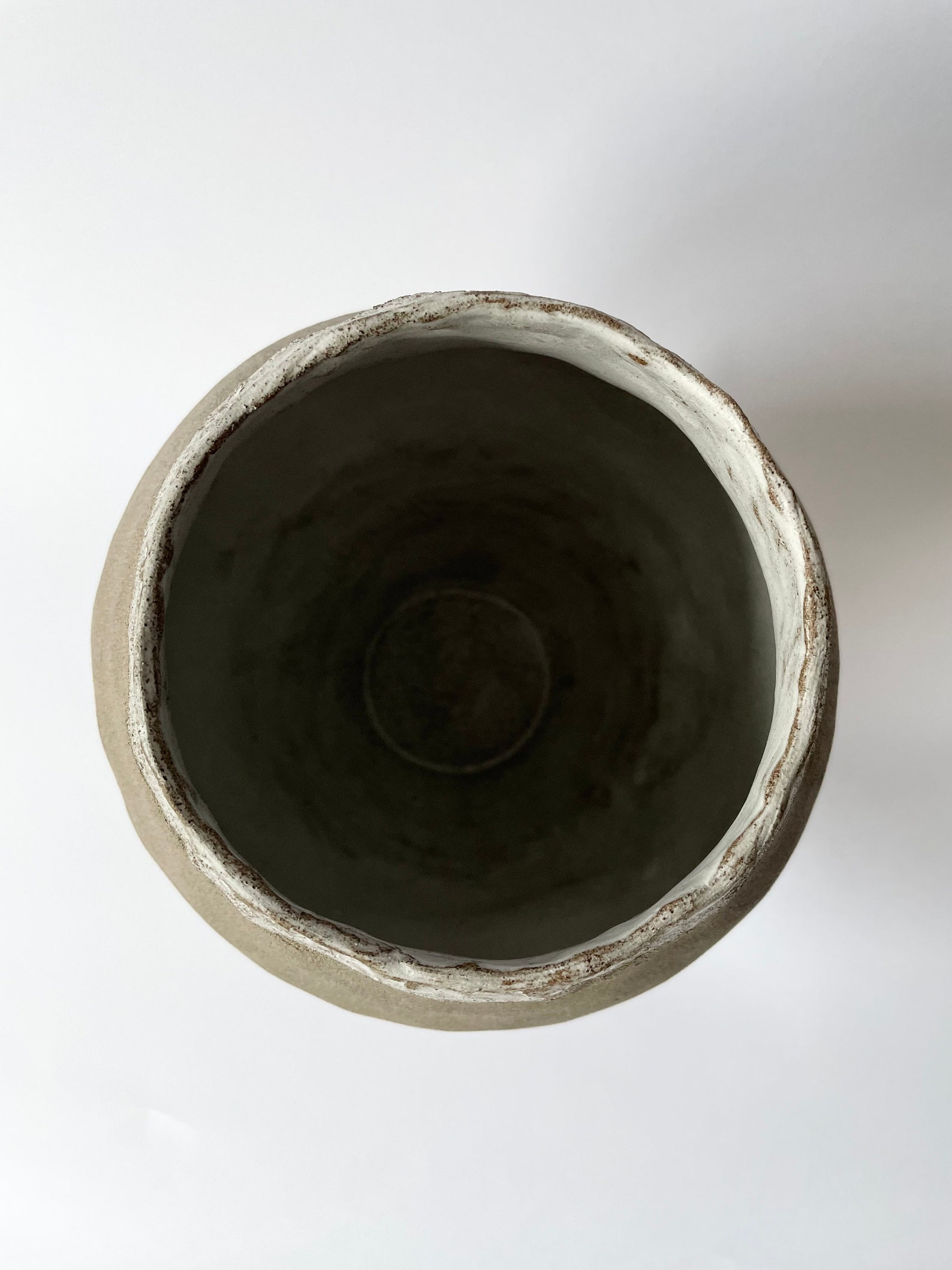 Handmade Ceramic Vase Textured Vase Design Vase Home Decor Grey-white ...