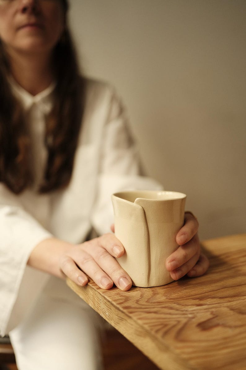 Ceramic Handmade Cup| Design Cup | Minimalist | 250 Ml - Etsy