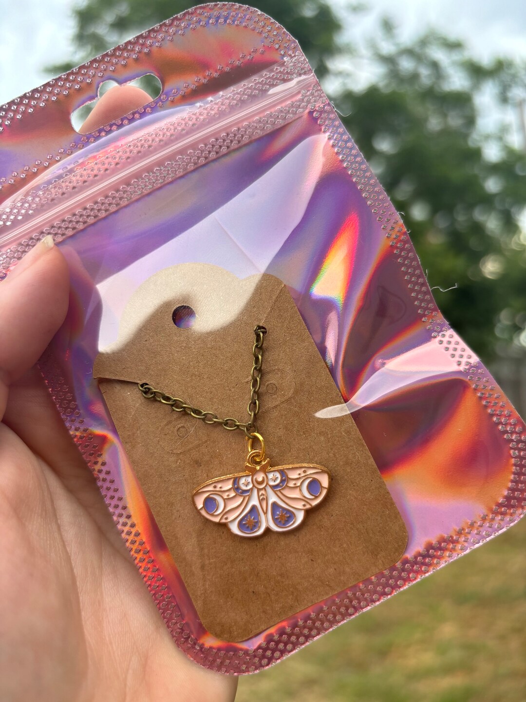 MOTH NECKLACE - Etsy