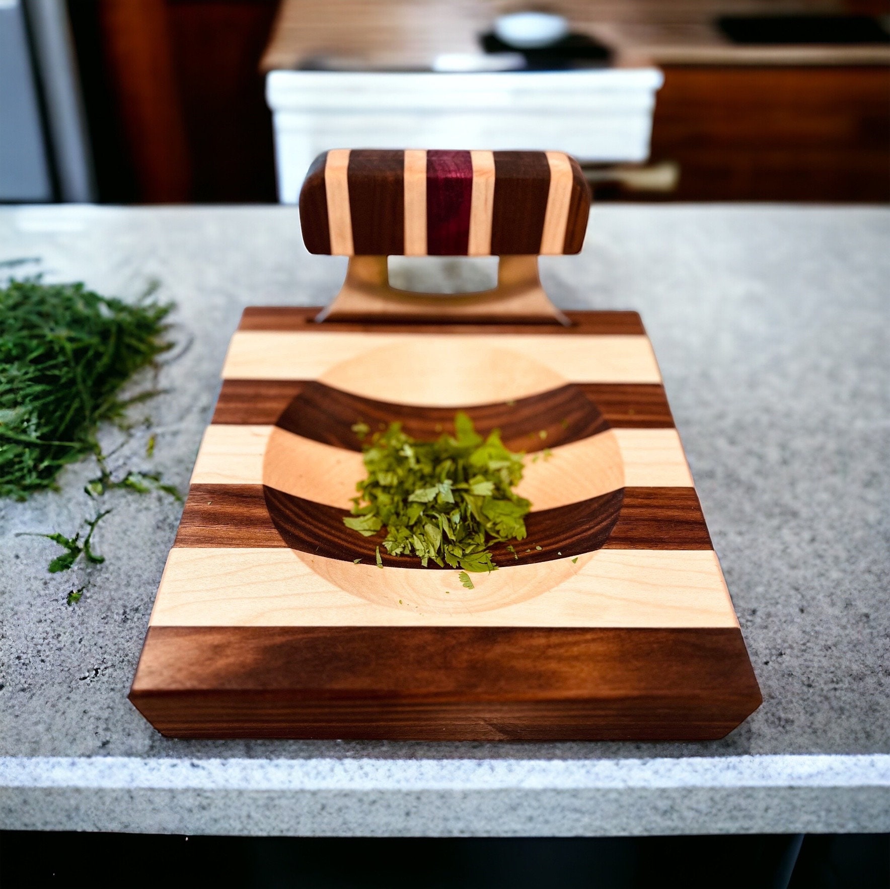 Alaskan Ulu Knife Set Ulu Blade and Bowl Combo Handcrafted Ensemble ...