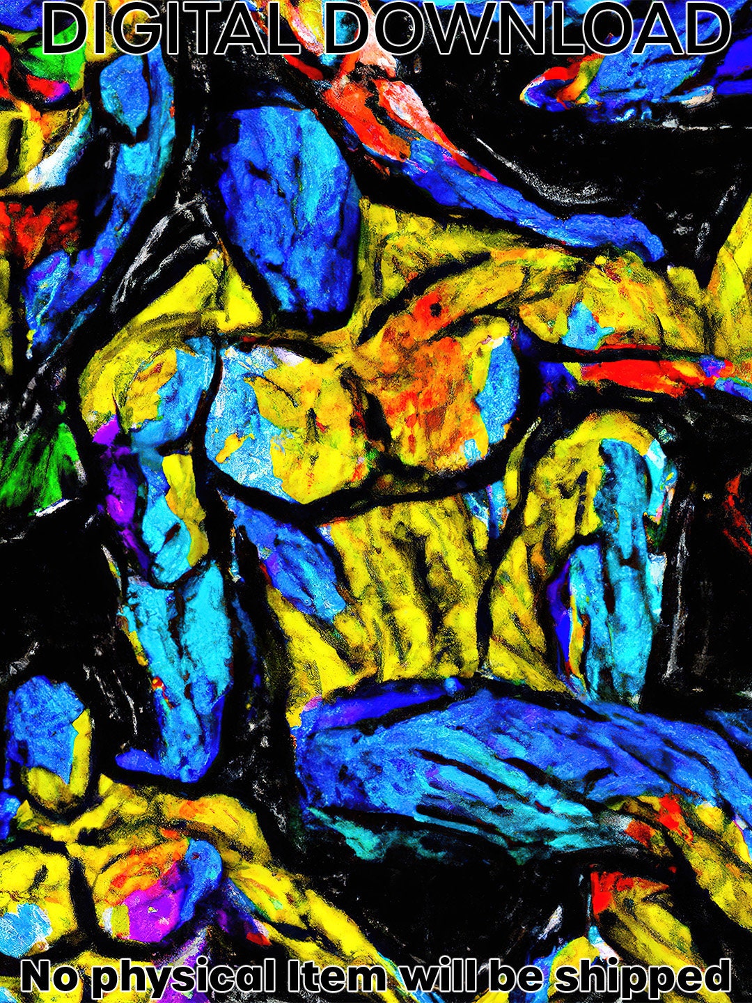 Homoerotic Abstract Male Figure Poster Download 18 X 24 - Etsy