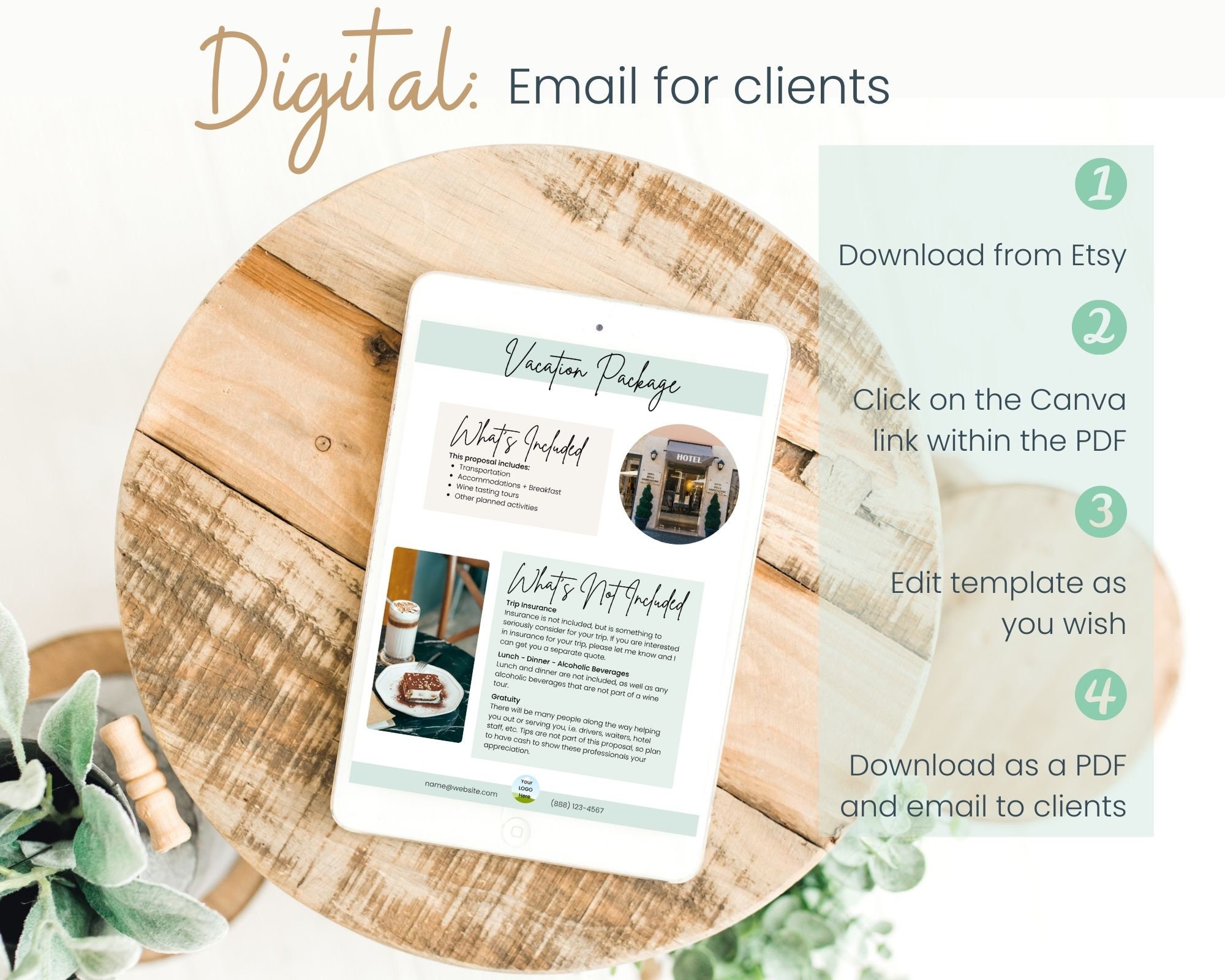 Personalized Proposal Templates Bundle for Travel Agents - Etsy