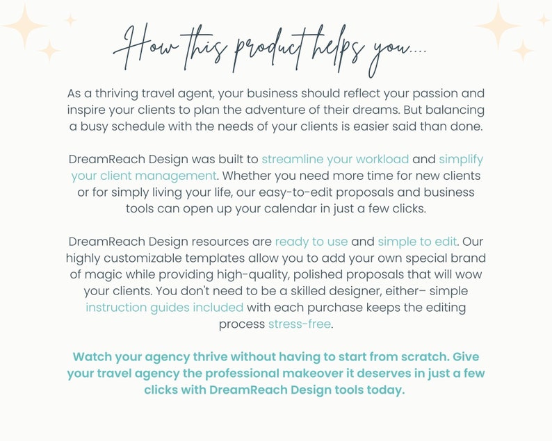 Personalized Proposal Templates Bundle for Travel Agents Orlando Theme ...