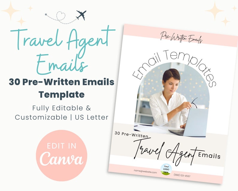 Pre-written Email Templates for Travel Agents 30 Emails Travel Agent ...