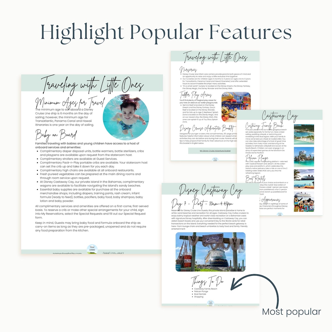 Magical Cruise Vacation Planner Guide Template for Travel Agents ...