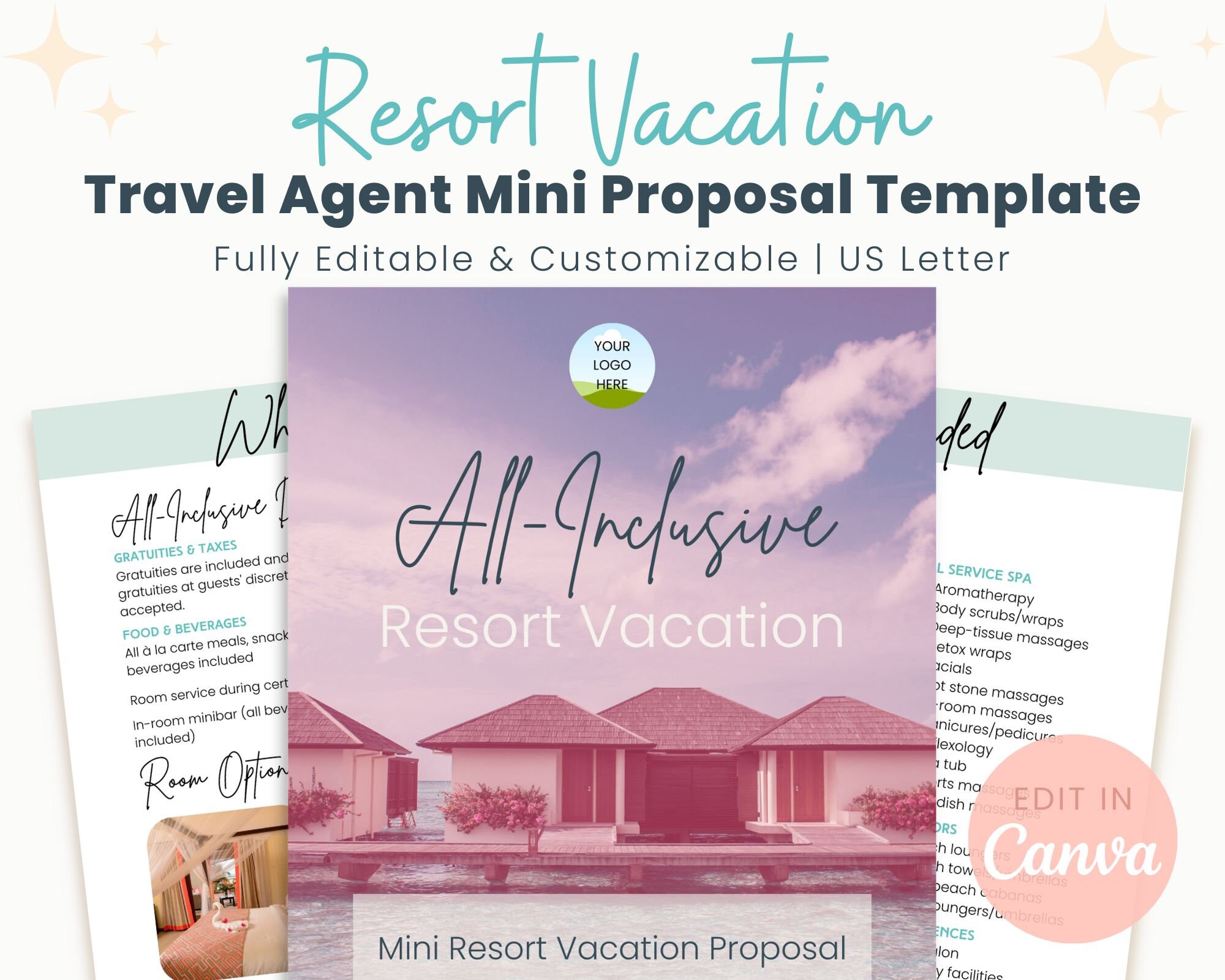 Resort Vacation Proposal Template for Travel Agents All-inclusive ...