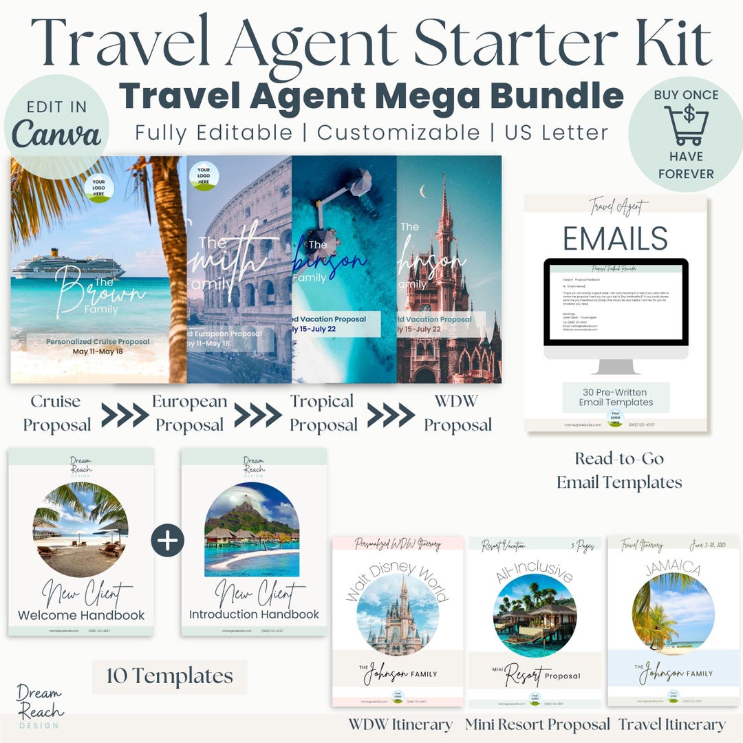 Travel Agent Starter Kit Mega Bundle Orlando Theme Park All-inclusive ...