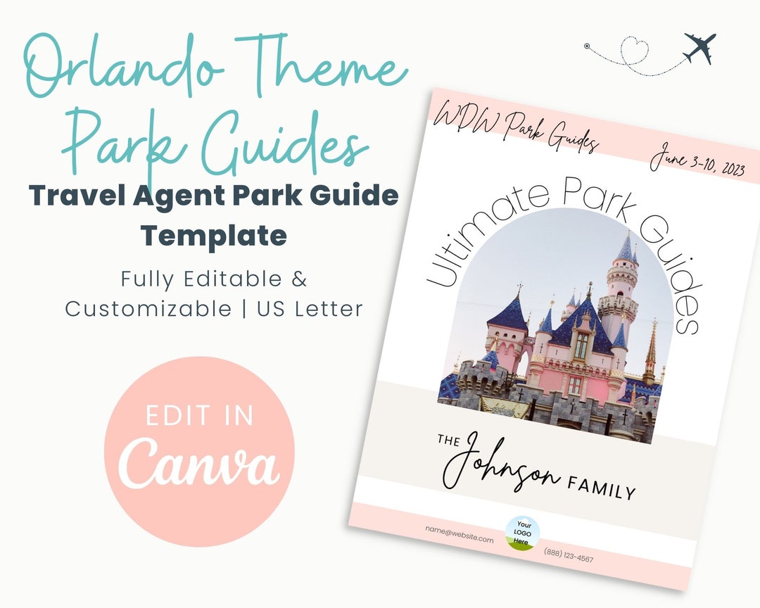 Orlando Theme Park Guides Template Orlando Theme Park Personalized ...
