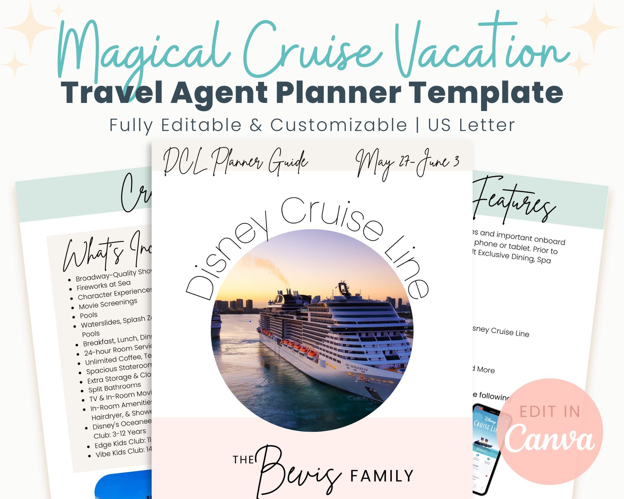 Magical Cruise Vacation Planner Guide Template for Travel Agents ...