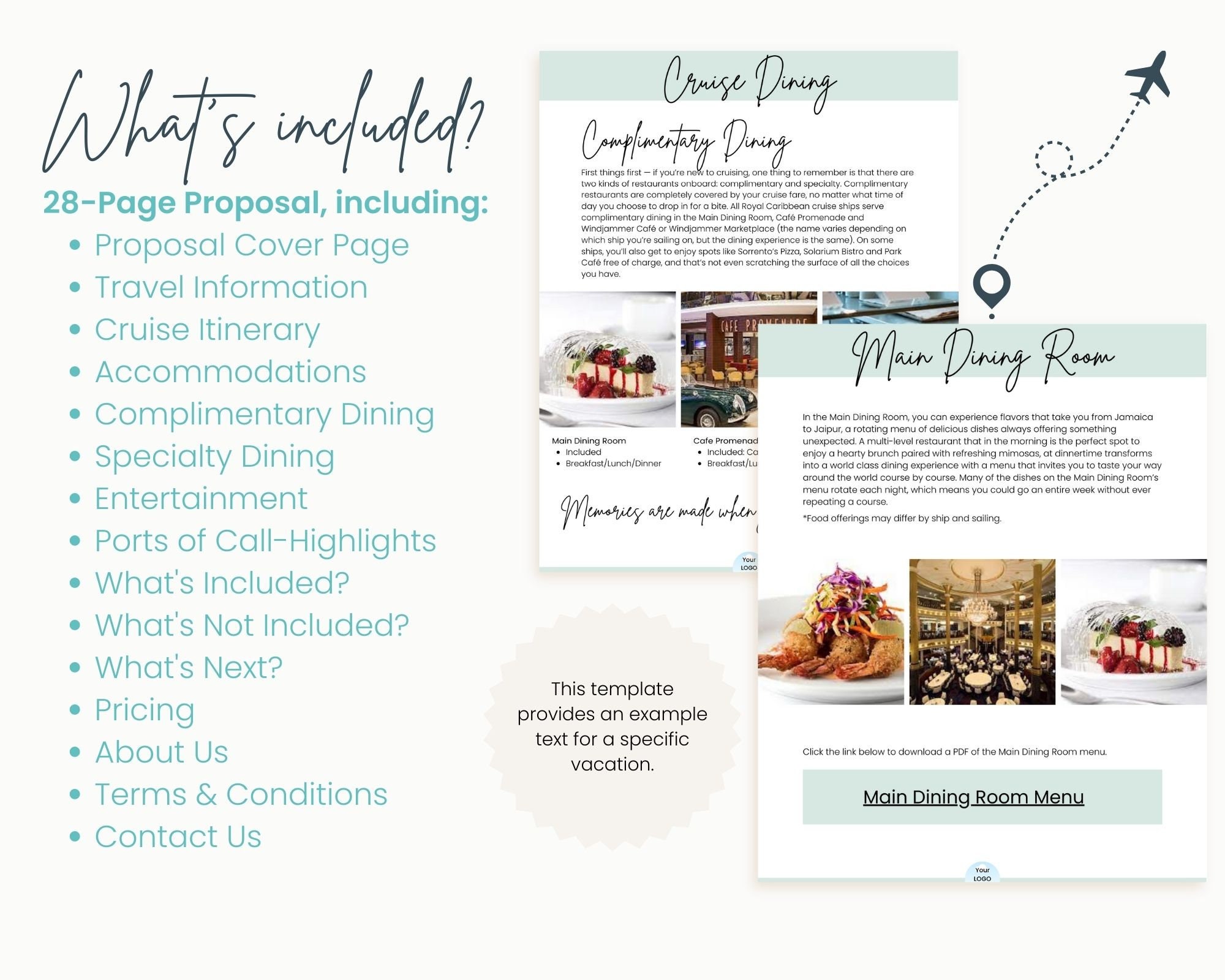 Personalized Cruise Vacation Proposal Template for Travel Agents ...