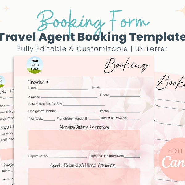 Travel Inquiry Template for Travel Agents Travel Inquiry Form Travel ...