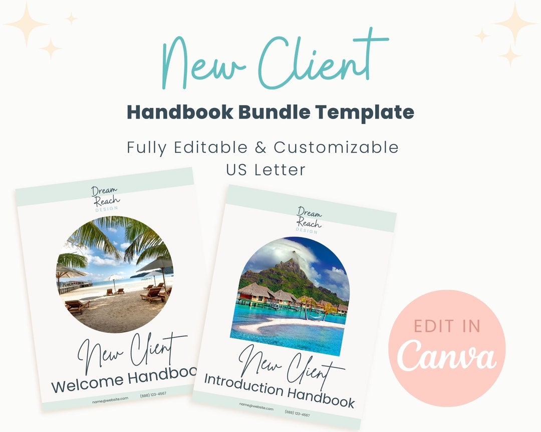 New Client Introduction Welcome Handbook Bundle for Travel Agents ...