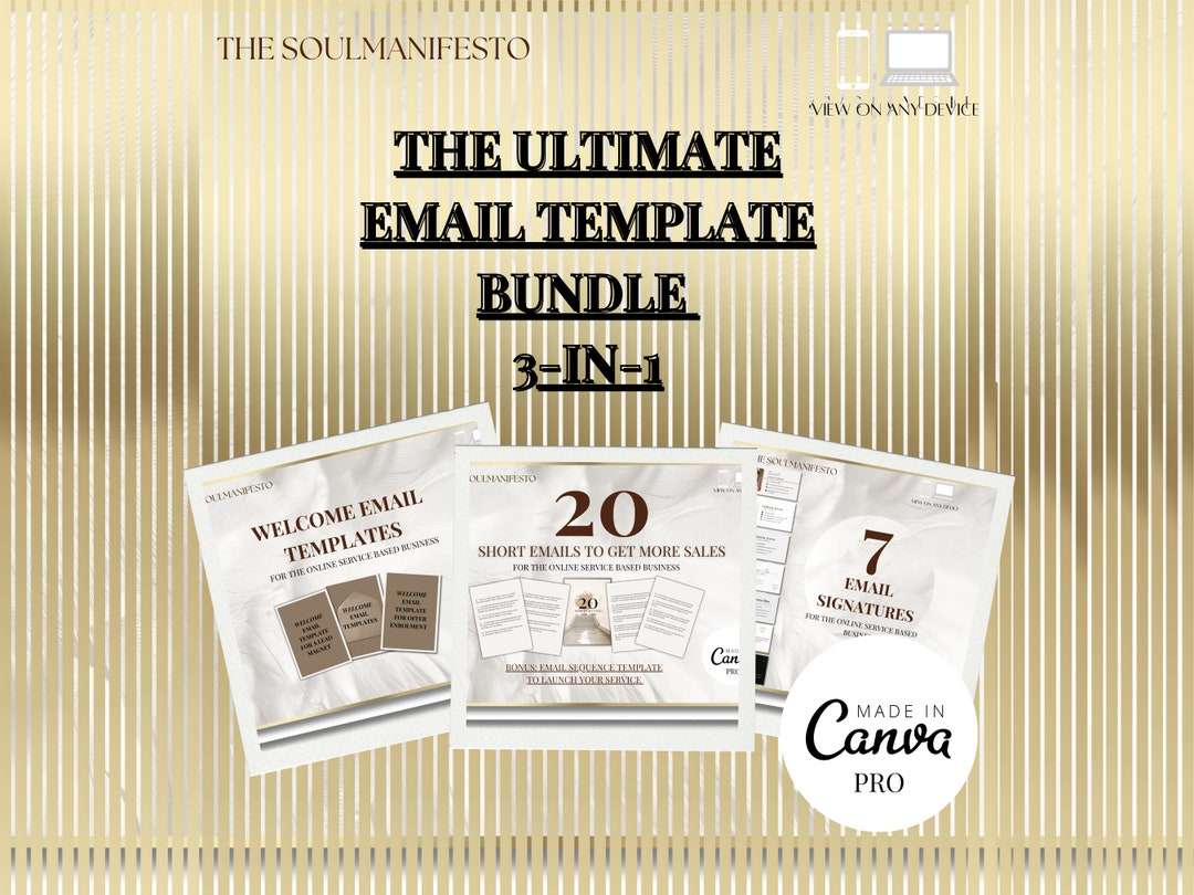 The Ultimate Email Template Bundle, 20 Short Email Templates to Get ...
