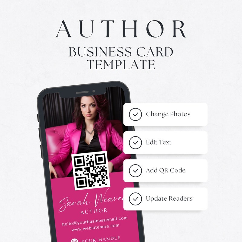 Writer Business Card - Etsy